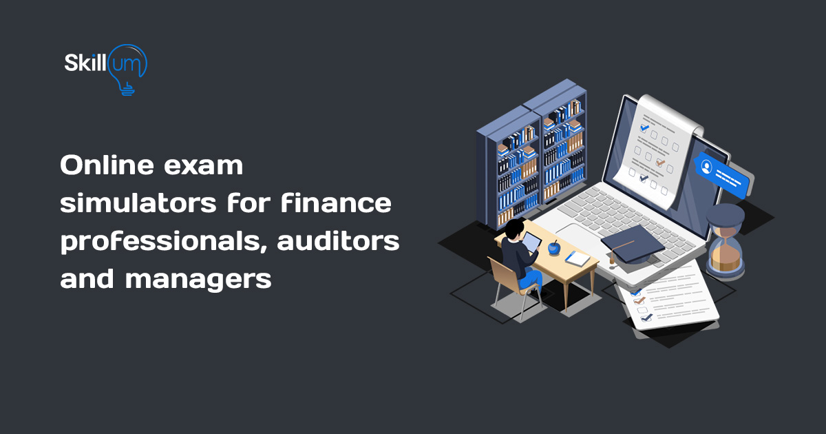 Online exam simulators for finance professionals, auditors and managers